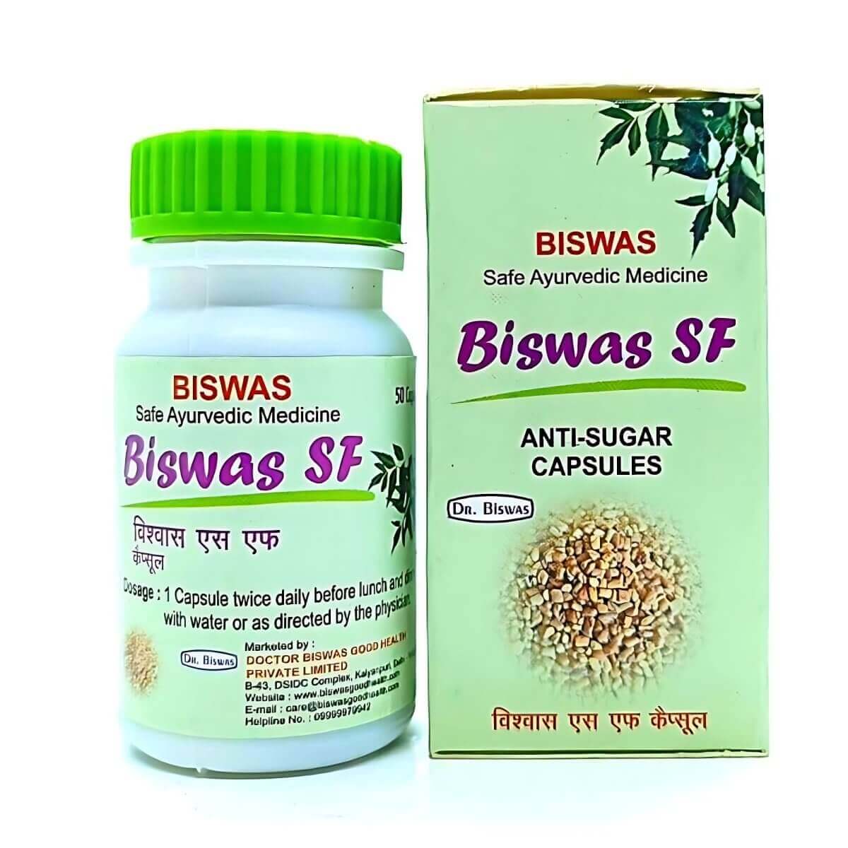 Sugar Relief Biswas SF capsule For Diabetes